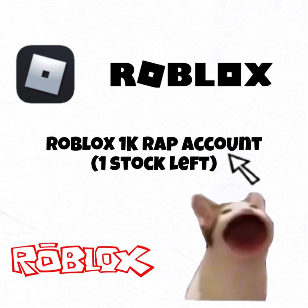 Roblox 1k rare rap account, Video Gaming, Gaming Accessories, Game Gift ...