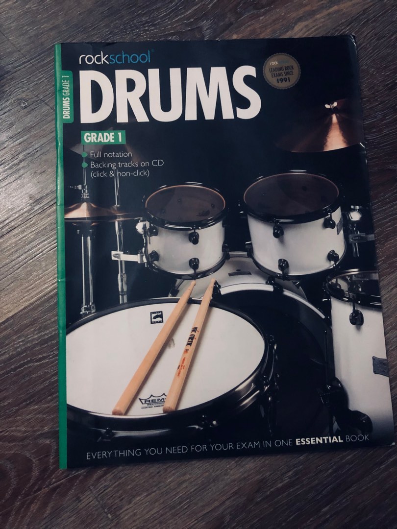 Rockschool Drums Grade 1, Hobbies & Toys, Books & Magazines, Assessment ...