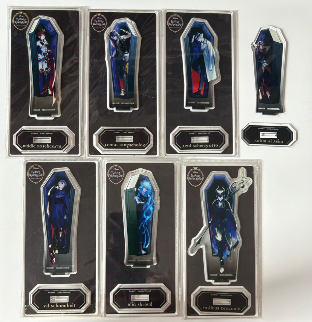 [SET] Twisted Wonderland TWST Official Coffin Acrylic Stand Complete ...