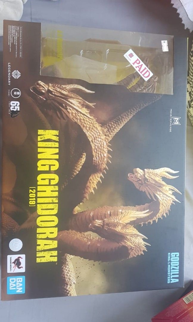 SH Monster Arts King Ghidorah (KOTM Version), Hobbies & Toys, Toys ...