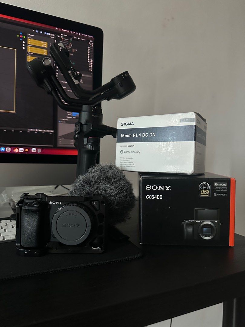 Sony A6400 Sigma F1.4 DN DJI RSC Gimbal All SET!, Photography, Cameras ...