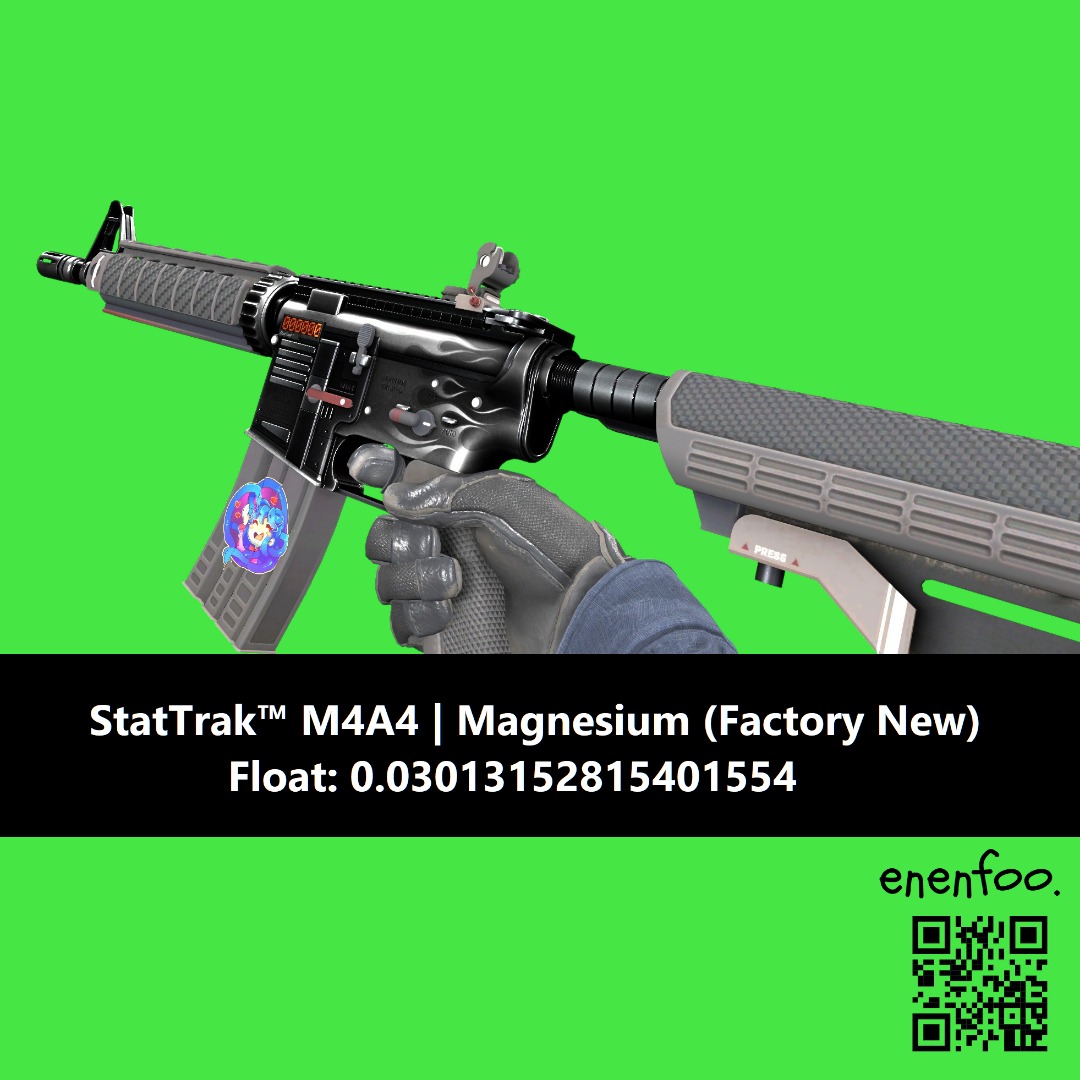 ST M4A4 MAGNESIUM FN FACTORY NEW STATTRAK M4 CS2 SKINS KNIFE ITEMS CSGO ...
