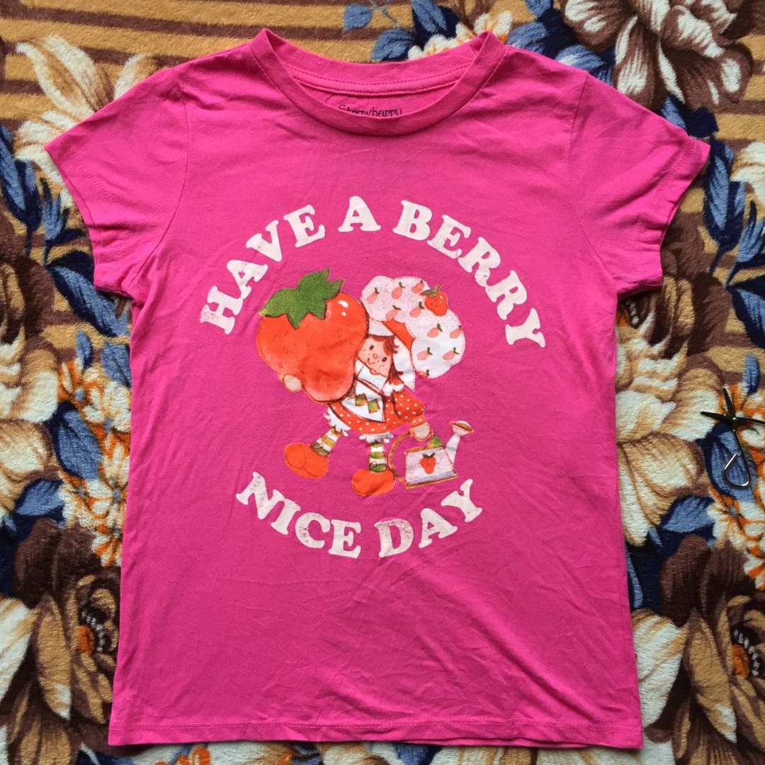 Strawberry shortcake baby tee (official merch), Women's Fashion, Tops ...