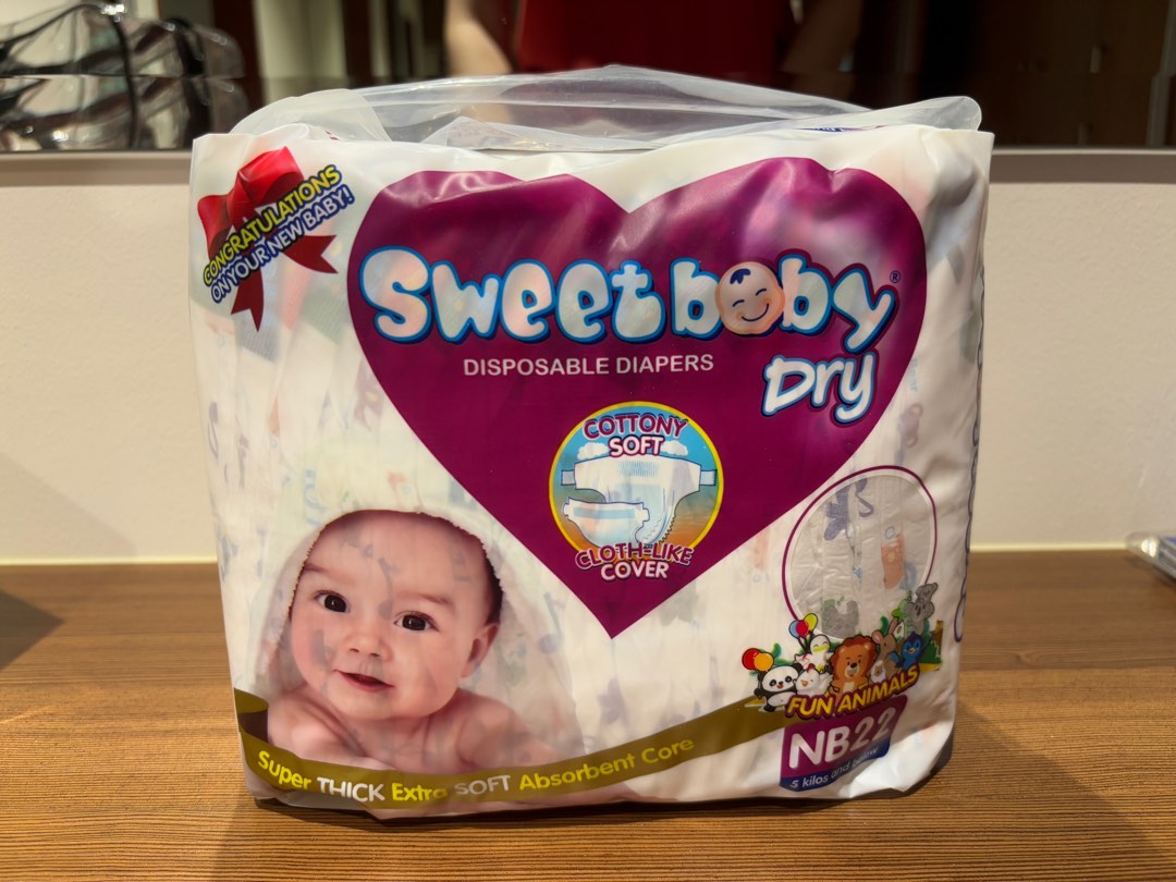 Sweetbaby Dry diaper NB 22pcs, Babies & Kids, Bathing & Changing ...