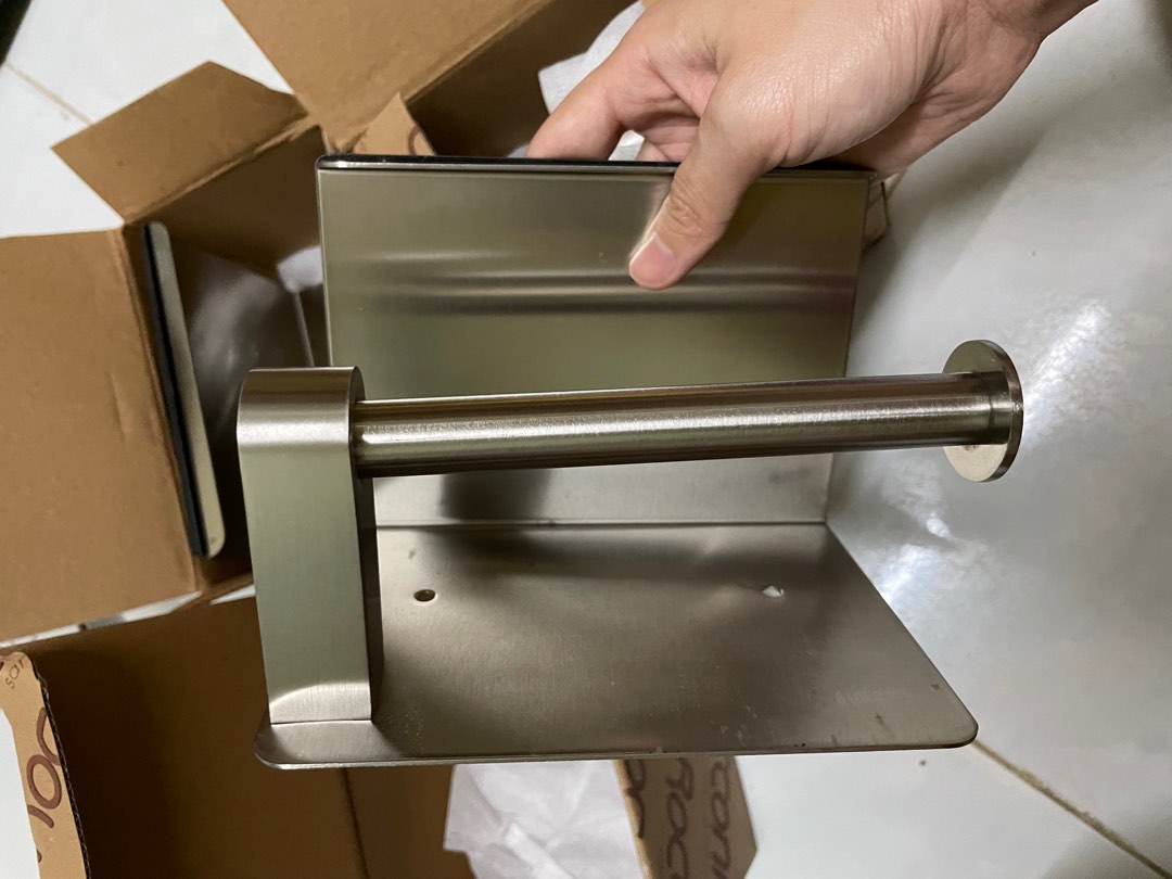 Toilet tissue hook sus304, Furniture & Home Living, Bathroom & Kitchen ...