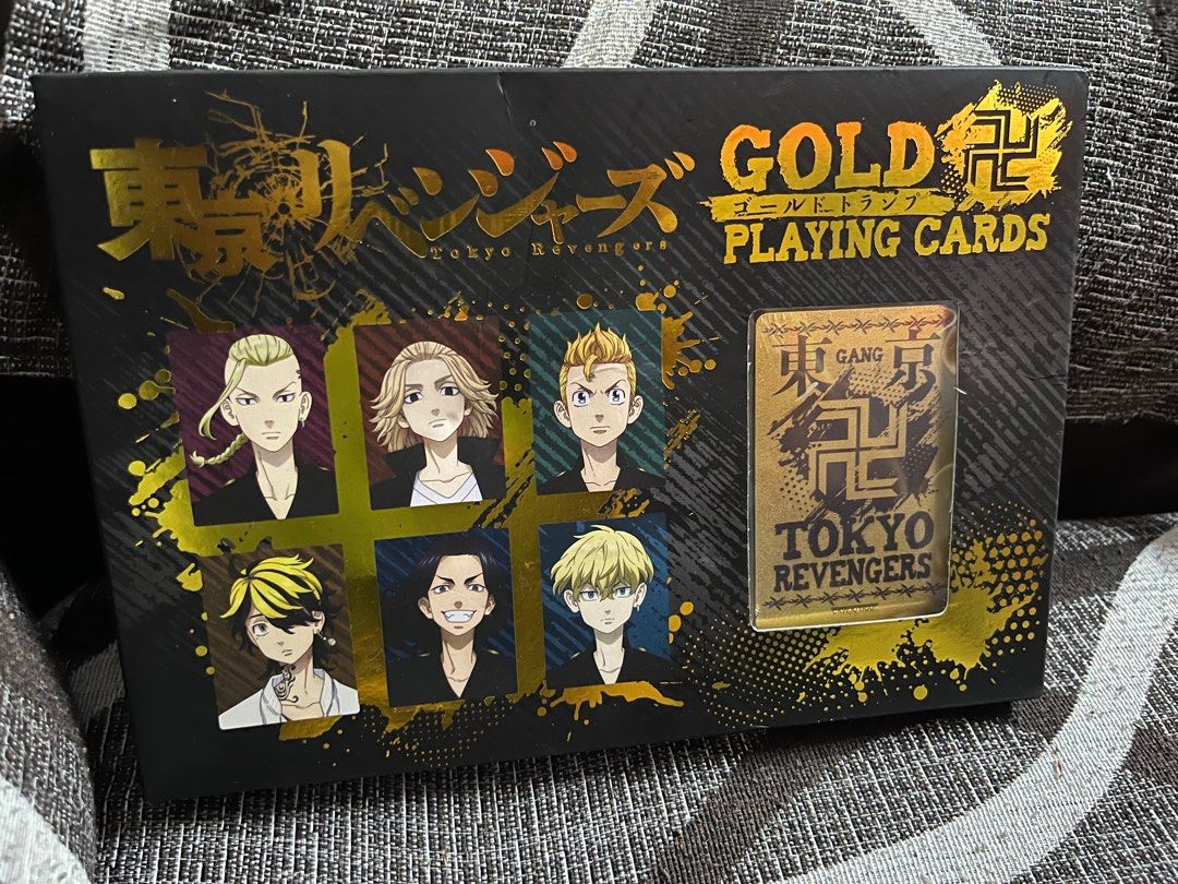 tokyo revengers gold playing cards japan, Hobbies & Toys, Toys & Games ...