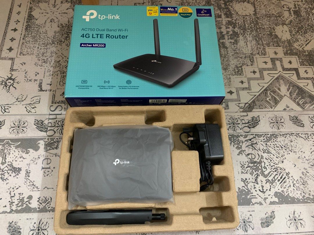 TP-Link 4G LTE Router, Sim Card (Archer MR200), Computers & Tech, Parts ...