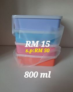 8 large glass jars tupperware kitchen food and spices storage 8 balang ...