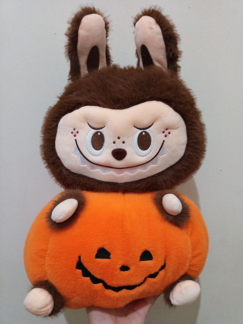 Very Big Cute Kawaii The Monsters Labubu Halloween Ver. Orange Pumpkin ...