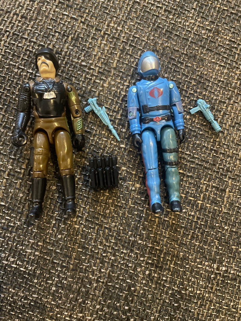 Vintage 1983 GI JOE Set Cobra commander Major Bludd V1 3.75 ARAH Action ...