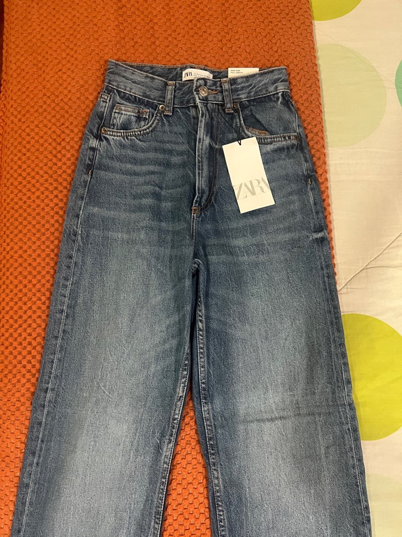 zara denim jeans with tags, Women's Fashion, Bottoms, Jeans on Carousell
