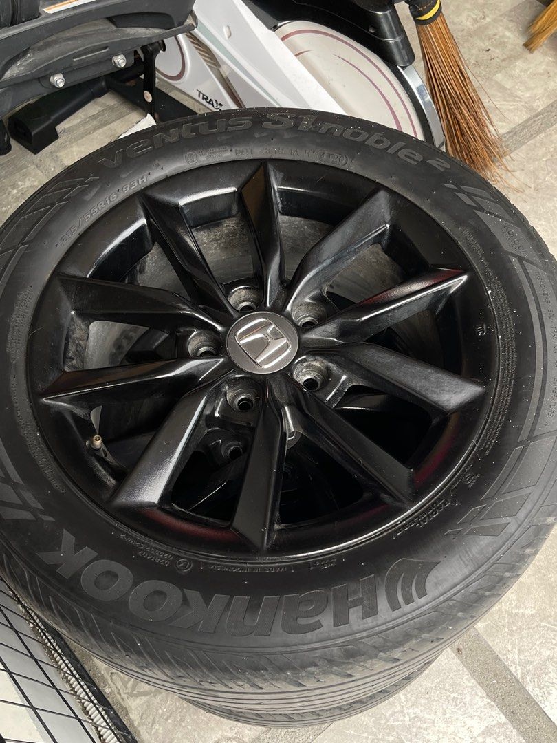16 inch Honda Civic 1.8 E Stock Mags and Tires (Painted Gloss Black ...