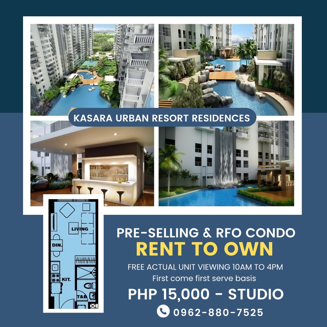 2-3Weeks Move in Now! Pasig CONDO RENT TO OWN C5 Ortigas Bgc Tiendesitas St lukes Rockwell ...