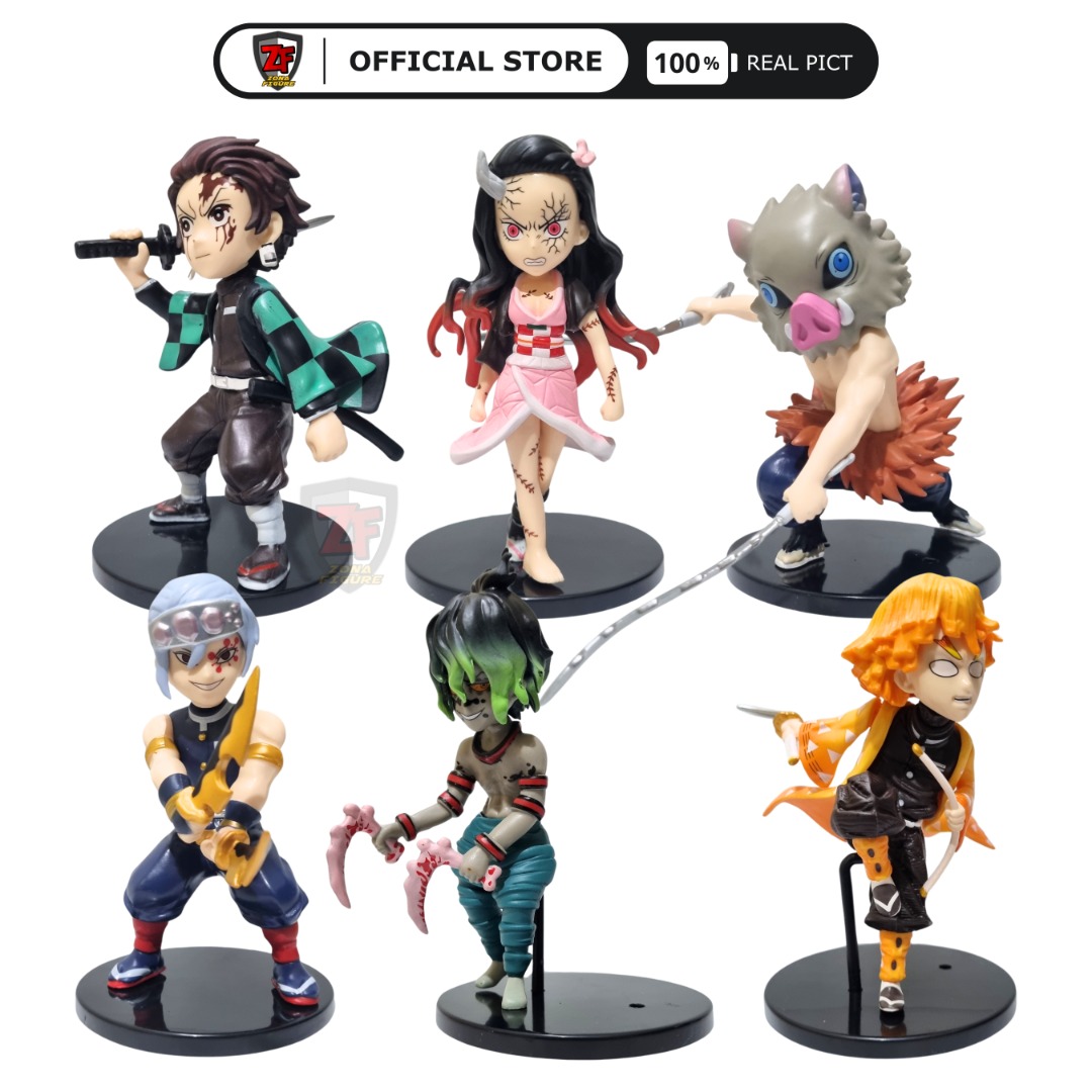 Action Figure Demon Slayer Chibi Demon Slayer Kimetsu No Yaiba Pajangan ...