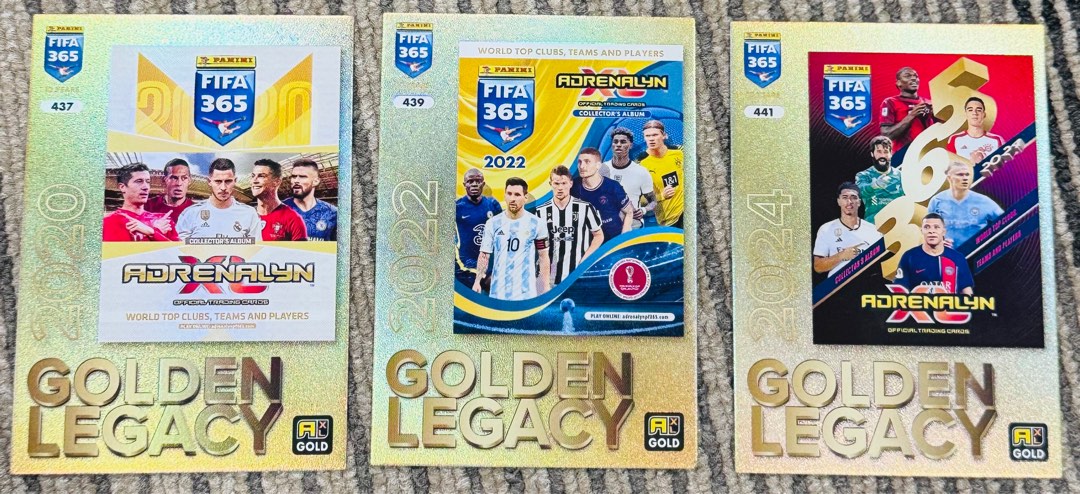 Adrenalyn 2025 fifa 356 Golden Legacy soccer cards 2020/22/24, Hobbies ...