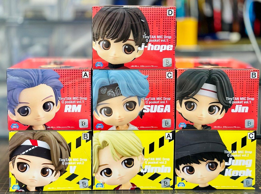 Bandai Qposket Tiny Tan BTS micdrop full set figure, Hobbies & Toys ...