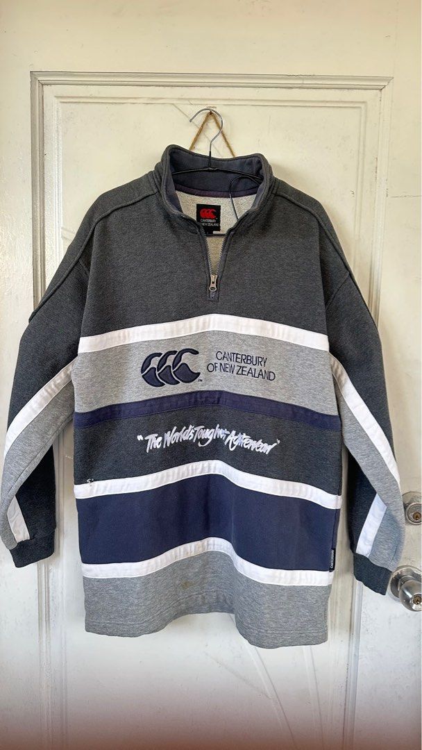 Canterbury halfzip / half zipper, Men's Fashion, Activewear on Carousell