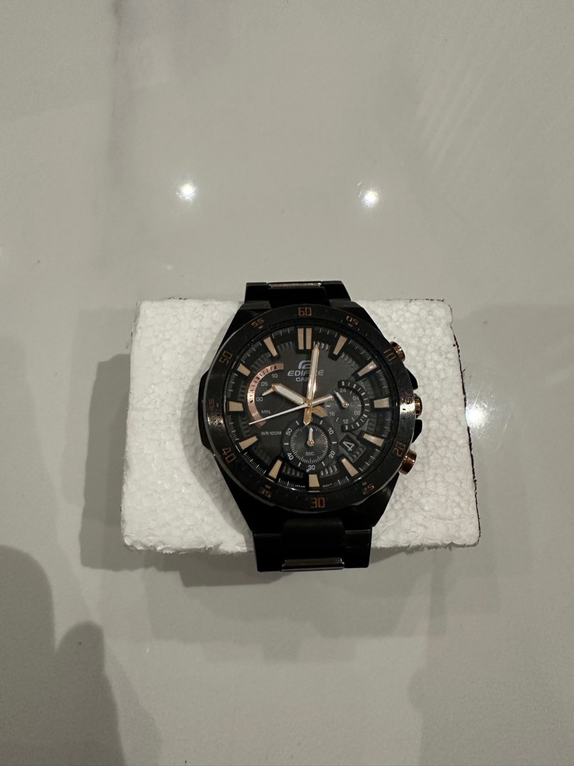 Casio Edifice EFR-563DC Perfect Condition, Fesyen Pria, Jam Tangan di ...