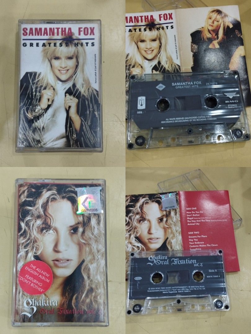 (Cassette) SAMANTHA FOX SHAKIRA DEBBIE GIBSON PRINCE JOHN MAYER TANTOWI ...