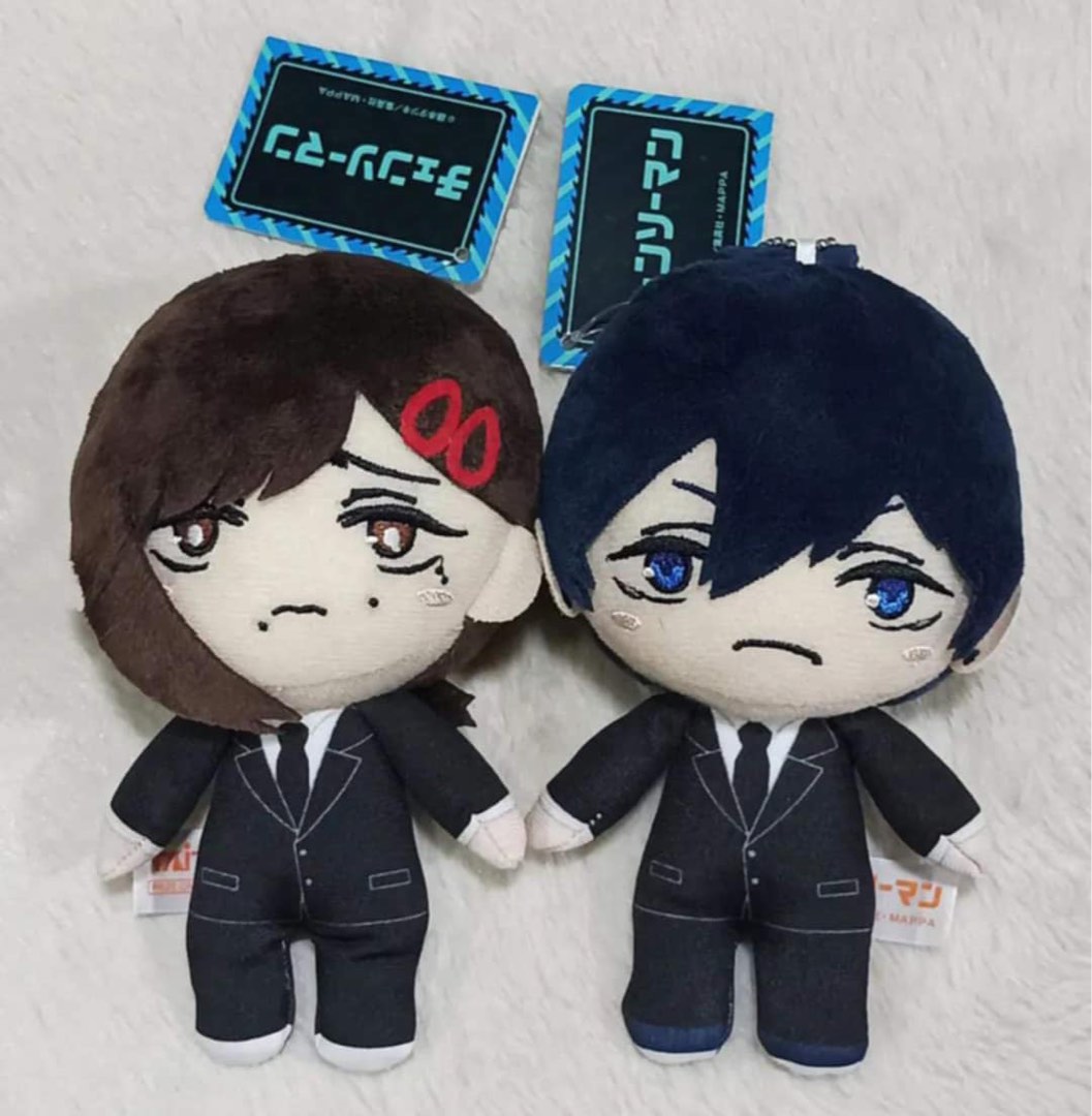 Chainsaw Man Aki and Kobeni plush keychain, Hobbies & Toys, Toys ...