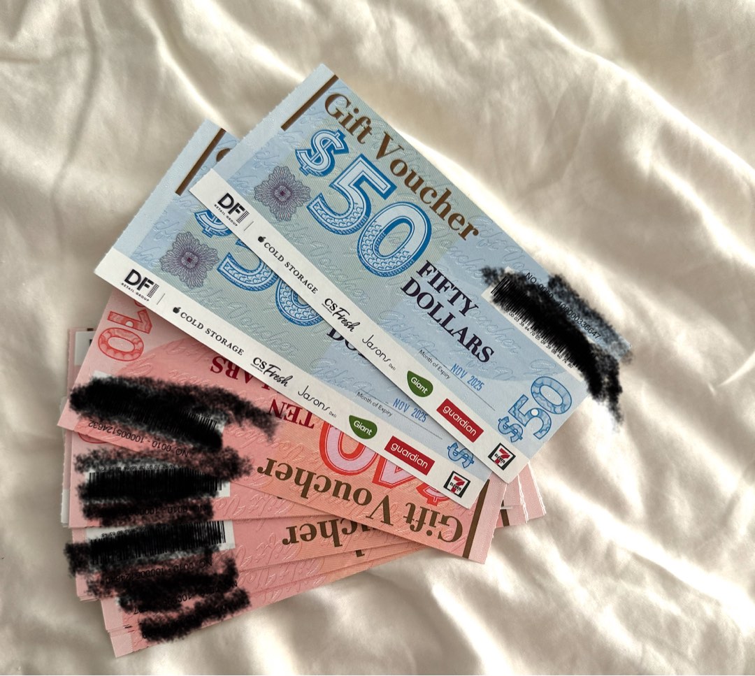 DFI vouchers- $360 in Total- Cold storage,CS Fresh, Jason Deli ...