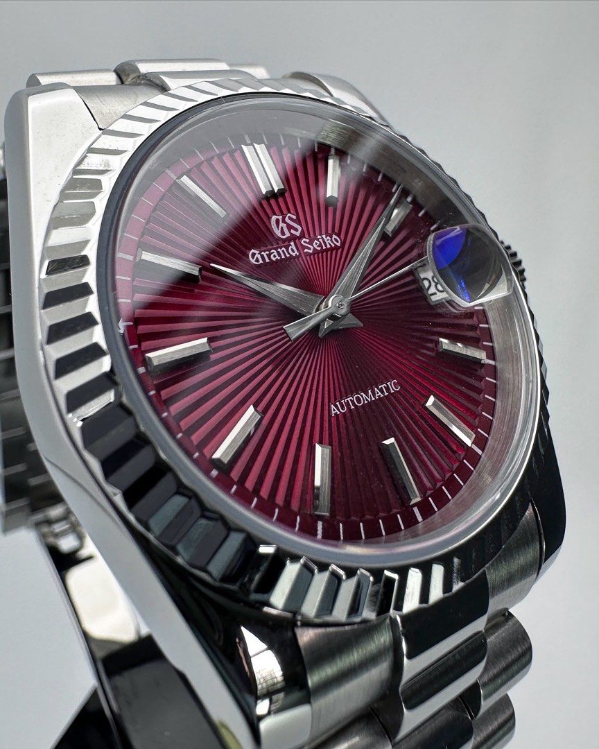 Custom Seiko Mod 36mm Maroon GS President Automatic Watch (Pre-Order ...