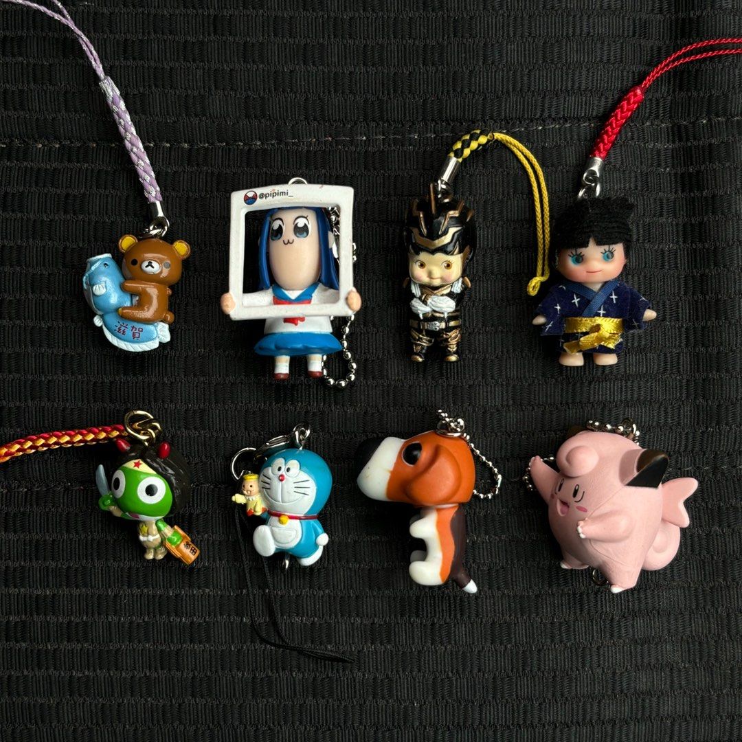 cute japan keychains rilakkuma pipimi kewpie keroro doraemon the dog ...