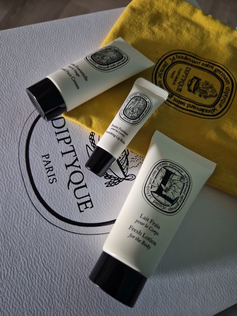 DIPTYQUE 3 PIECES TRAVEL SET, Beauty & Personal Care, Face, Face Care ...