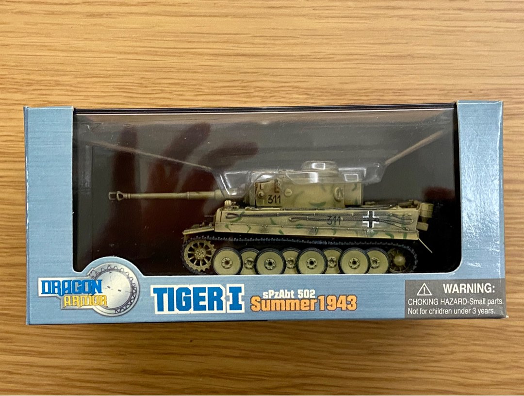 Dragon Armor 1/72 Tank 威龍坦克 Tiger 1 60002, 興趣及遊戲, 玩具 & 遊戲類 - Carousell