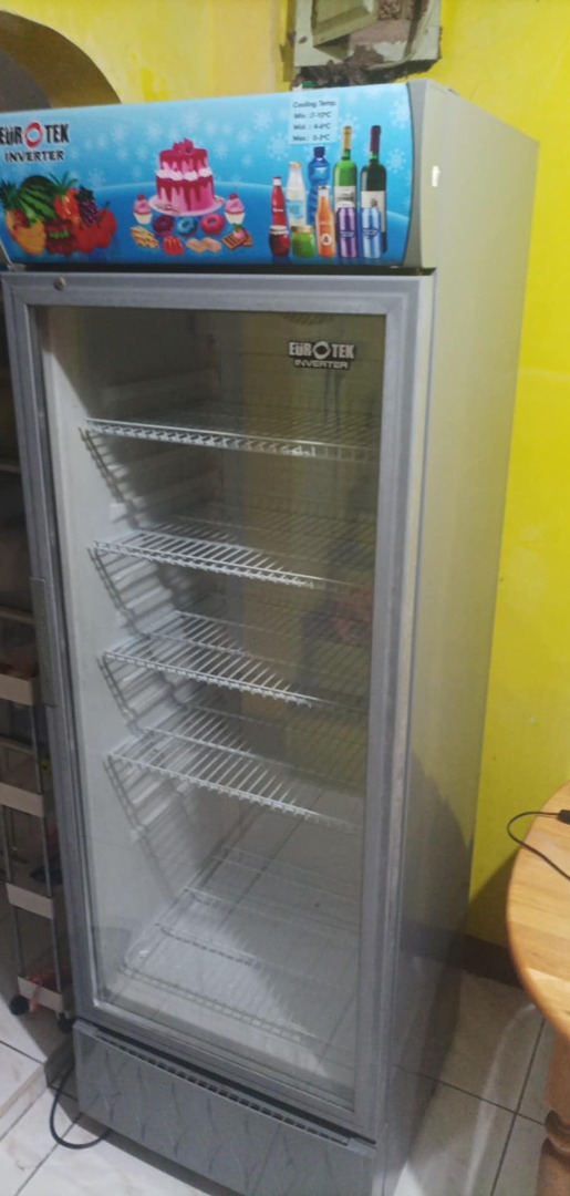 Eurotek EGS-365IS 12.8 cu.ft Inverter Glass Chiller, TV & Home ...