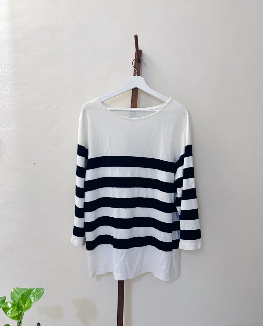 GU by Uniqlo Striped Sweater, Women's Fashion, Tops, Longsleeves on ...