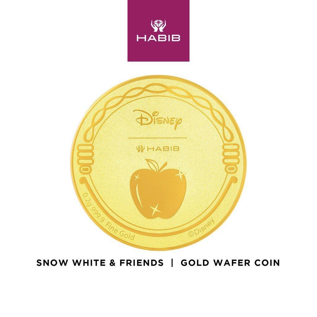 Habib Disney Snow White Wafer Coin 0.20g/999.9 Gold, Hobbies & Toys ...