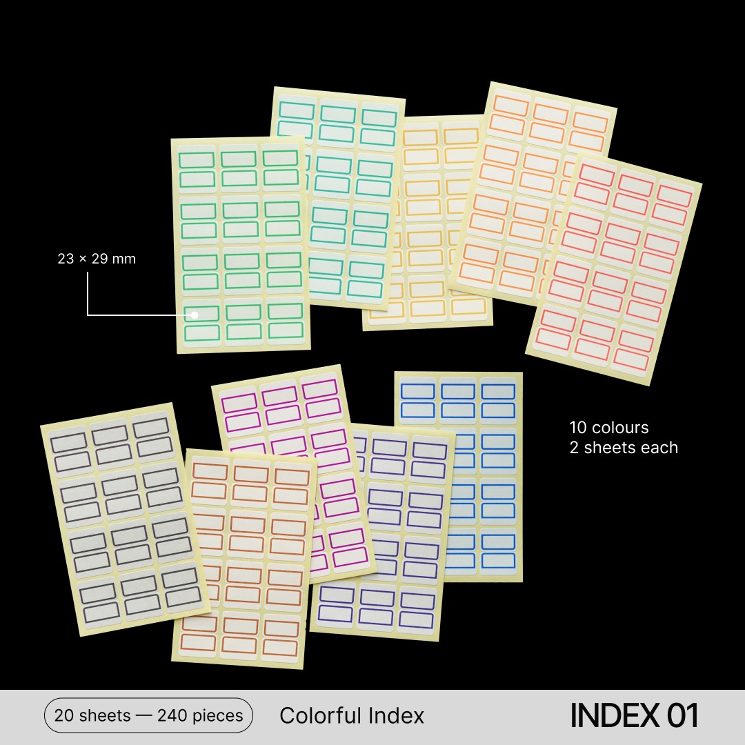 Index 01 : Colorful Index, Hobbies & Toys, Stationery & Craft, Other ...