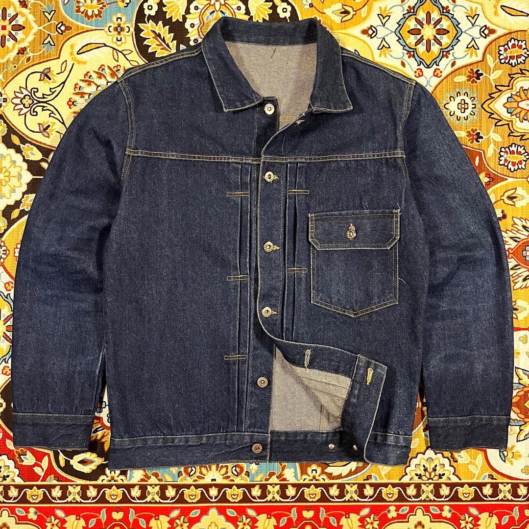 Indigo Type I Denim Jacket (No Brand), Men's Fashion, Coats, Jackets ...