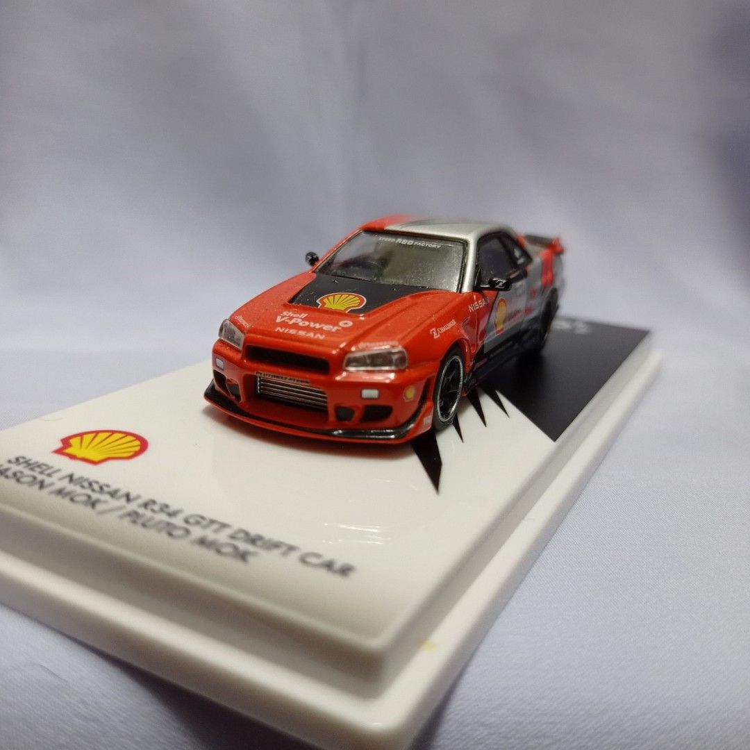 Inno64 1/64 Nissan Skyline GTR R34 Shell Pluto Mok, Hobbies & Toys ...