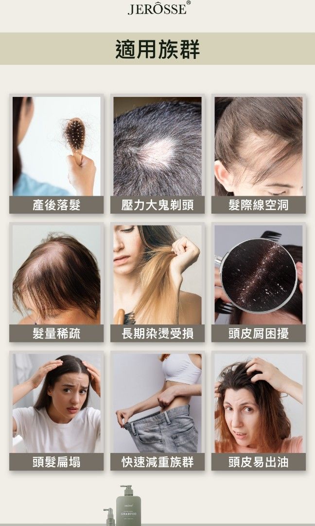 Jerosse Volume Hair Growth Shampoo +Scalp Spray, Beauty & Personal Care ...