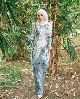 Bamboo Mini Kurung by Leeyanarahman, Women's Fashion, Muslimah Fashion ...