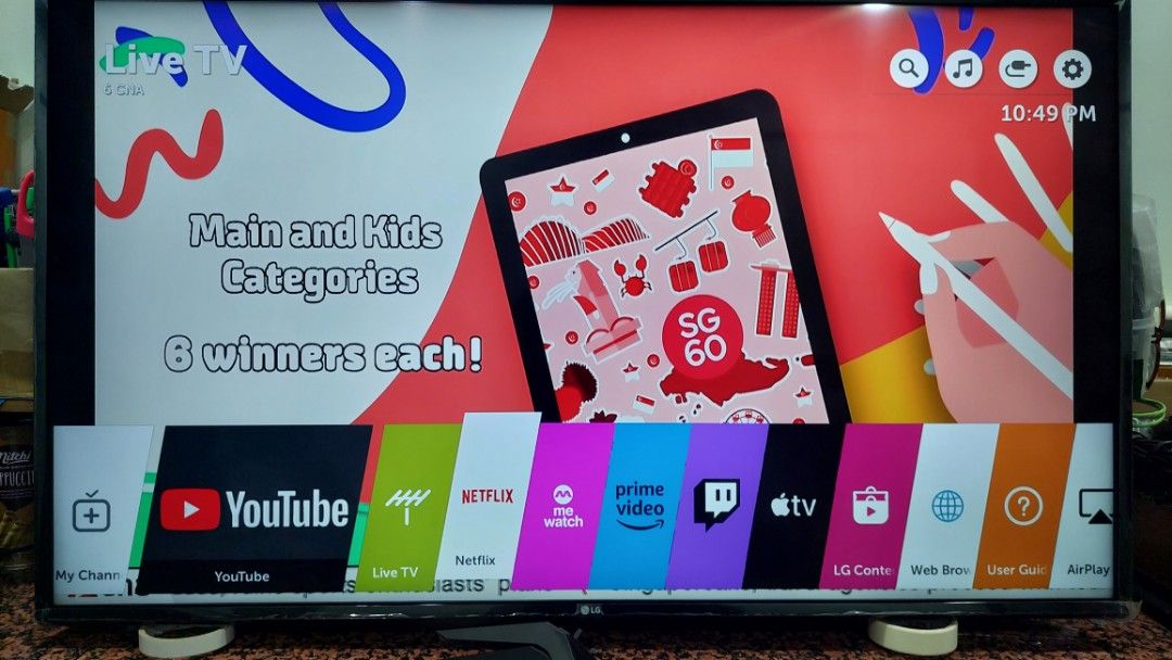LG 49in 2019 ThinkQ AI Smart Digital TV-FOC delivery, TV & Home ...