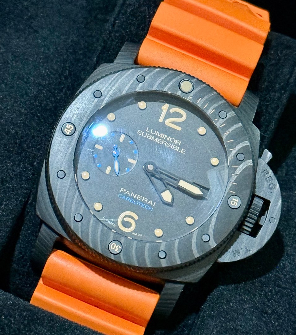 LNIB Panerai PAM616 Luminor Submersible 1950s Carbotech 47MM, Luxury ...