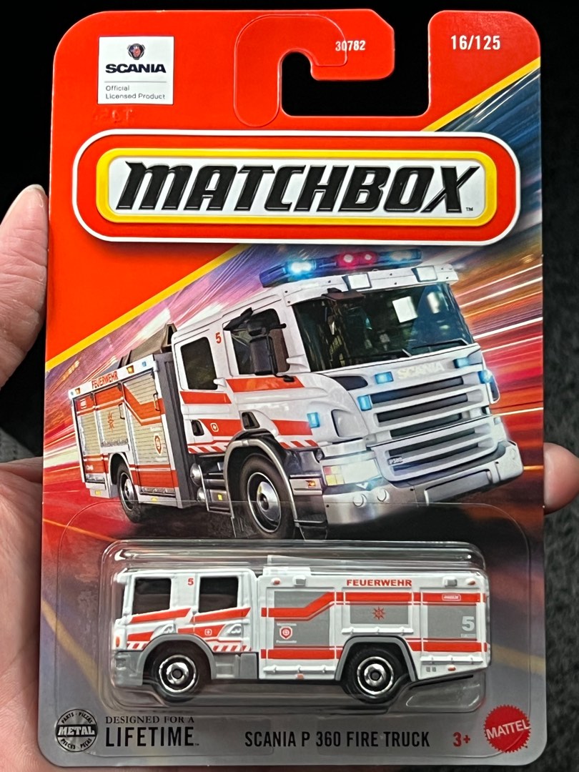 Matchbox SCANIA P 360 Fire Truck, Hobbies & Toys, Toys & Games on Carousell