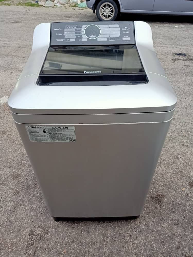 Mesin basuh jenama Panasonic 9kg, TV & Home Appliances, Washing ...