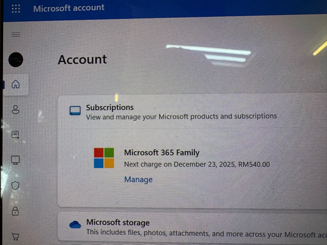 Microsoft 365 family plan sharing next renewal 23/12/2025, Computers ...