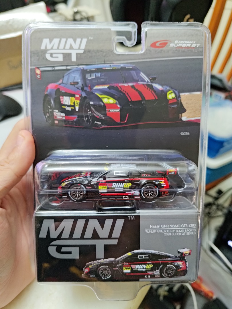 Mini GT Nissan GT-R NISMO GT3 #360 "RUNUP RIVAUX GT-R" TOMEI SPORTS ...