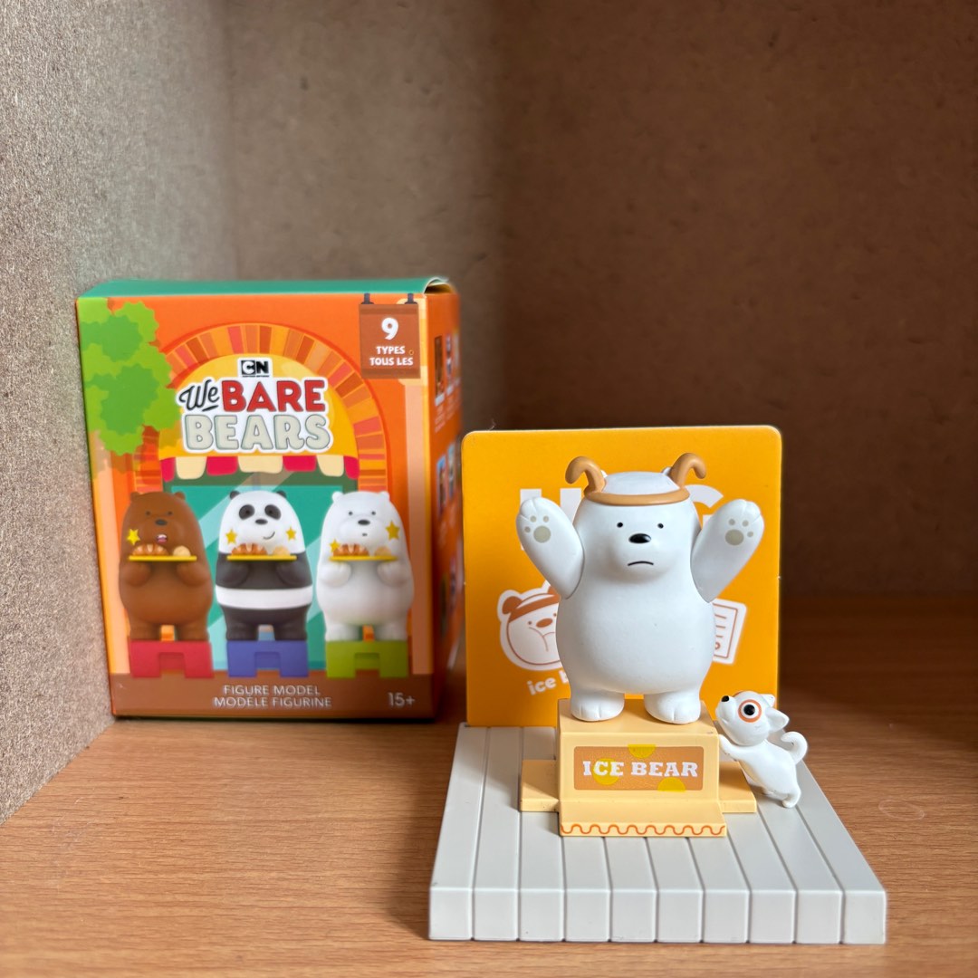 Miniso Blind box We bare bears - Ice bear, Hobbies & Toys, Toys & Games on Carousell