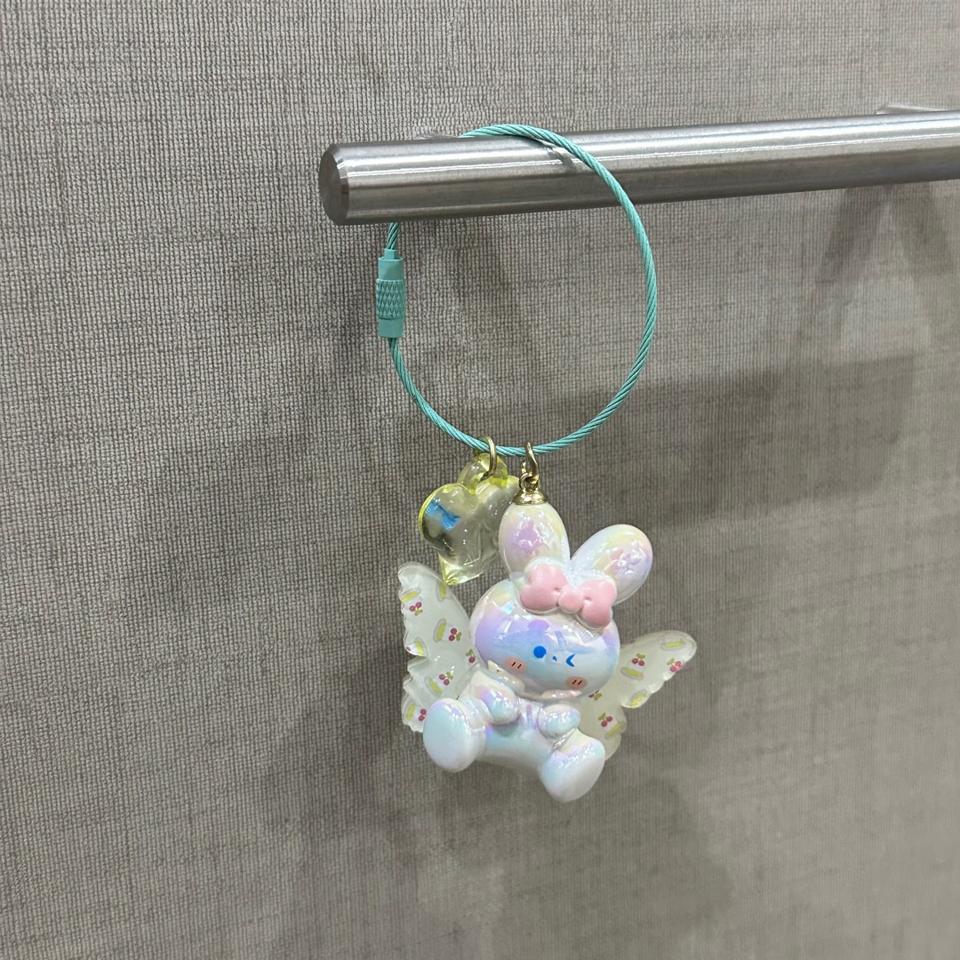 Miniso Rabbit Angel Keychain, Hobbies & Toys, Toys & Games on Carousell
