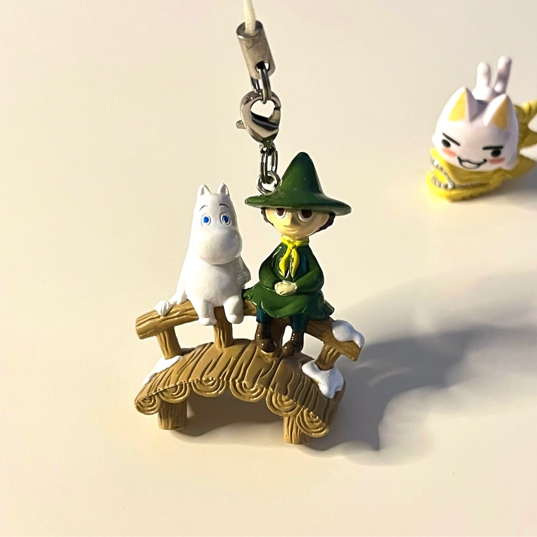 moomin and snufkin phone strap charm keychain anik aniks trinkets ...