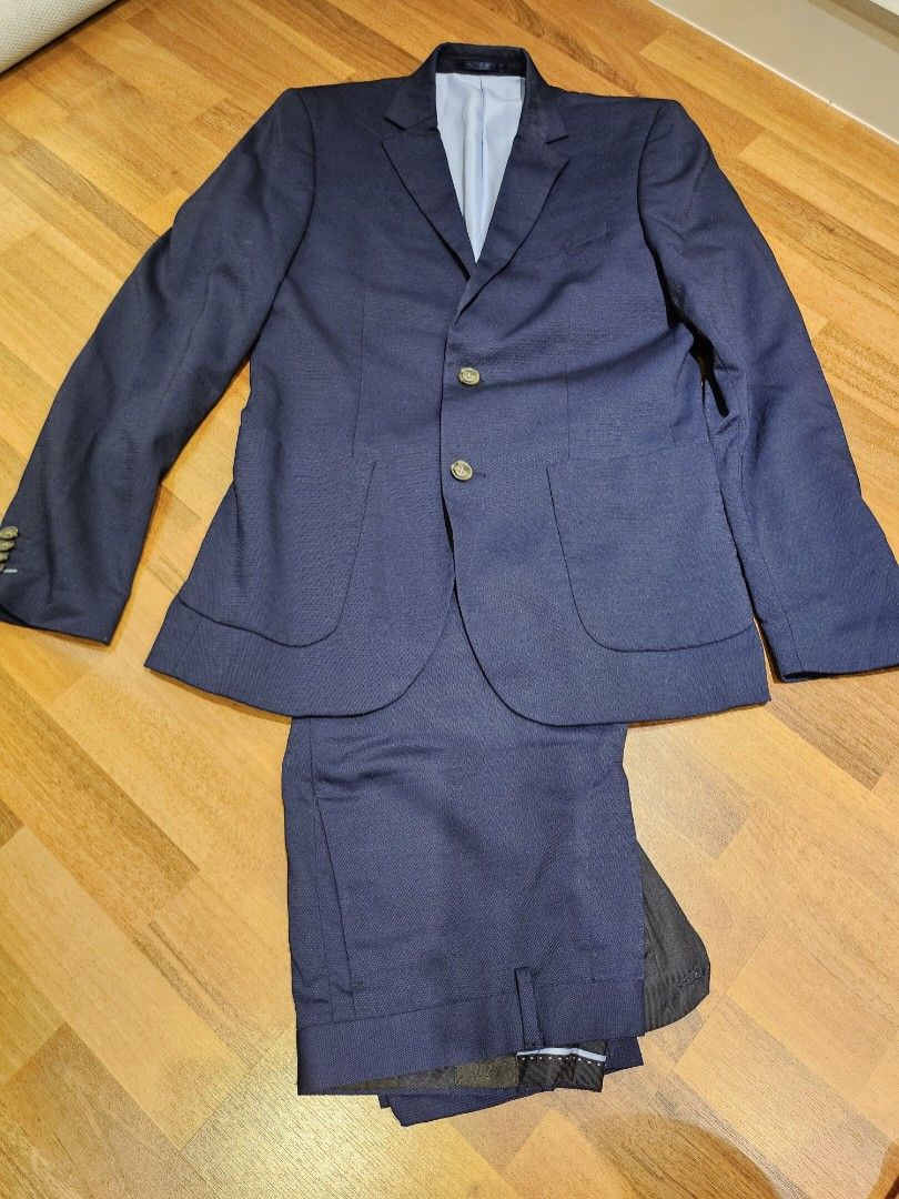 Navy blue men suits sets / blazzer (2 pcs set), Men's Fashion, Tops & Sets, Formal Shirts on ...