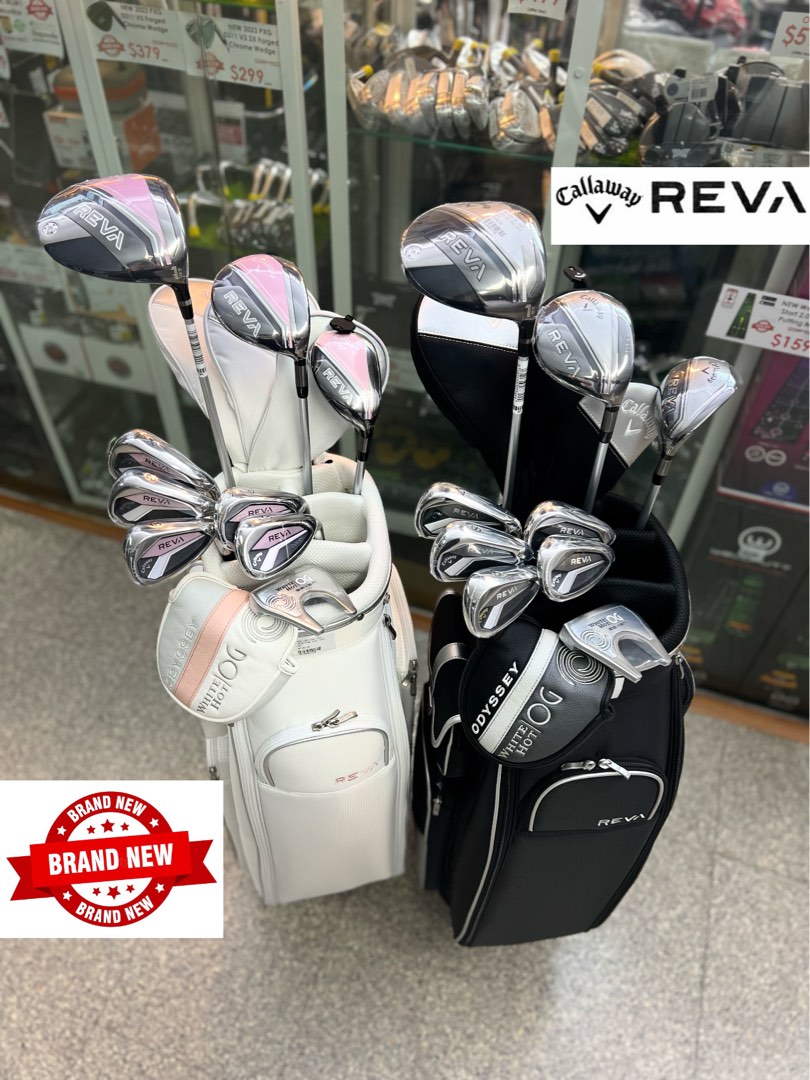 NEW 2025 LADIES Callaway REVA Full Golf Set (Rose Gold/ Black) (Driver, Woods, Hybrid, Irons ...