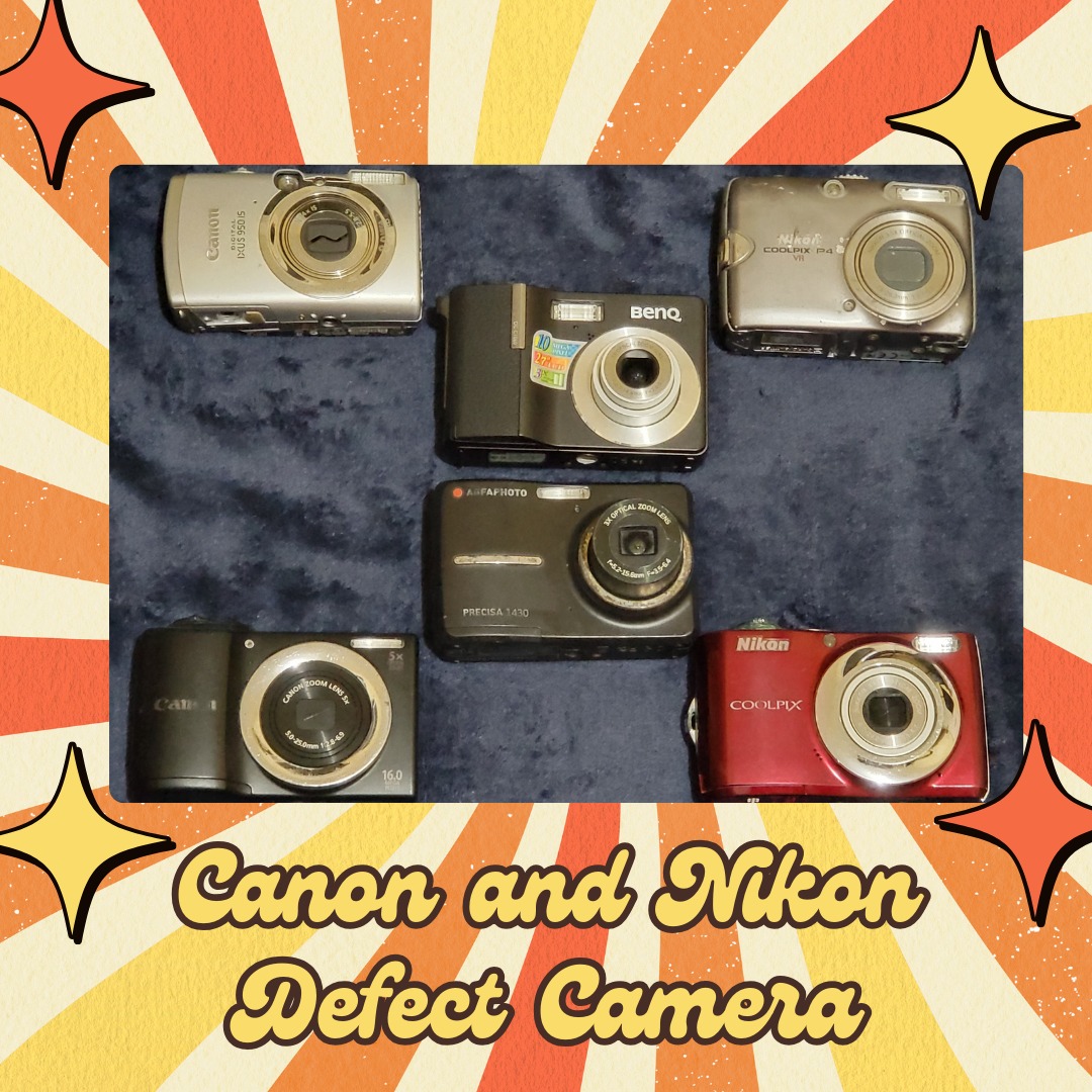 Nikon and Canon Defect Digi Camera, Photography, Cameras on Carousell