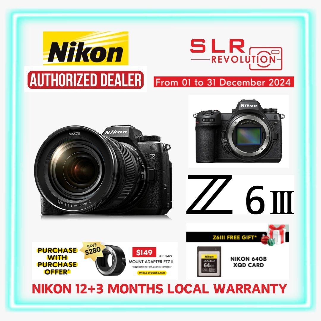NIKON Z6III BODY / NIKON Z6III 24-70MM KIT / NIKON Z6III 24-120MM KIT ...